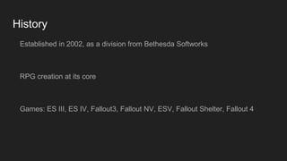 Bethesda game studios presentation | PPTX