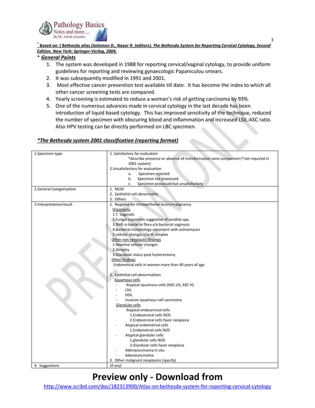 Atlas on bethesda system for reporting cervical cytology | PDF