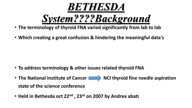 Bethesda system for reporting thyroid cytology | PPTX
