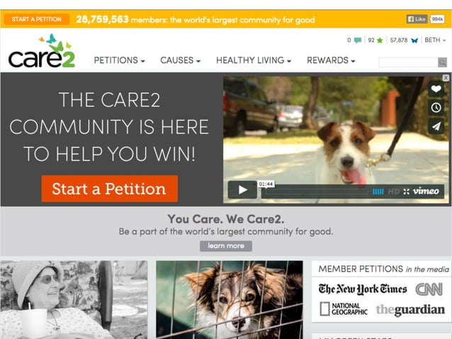 Care2: An Ignite Presentation by Beth Granter | PDF | Politics