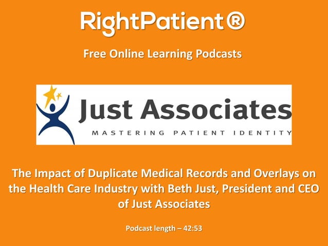 The Impact of Duplicate Medical Records and Overlays on the Healthcare ...
