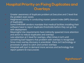 The Impact of Duplicate Medical Records and Overlays on the Healthcare ...