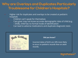The Impact of Duplicate Medical Records and Overlays on the Healthcare ...