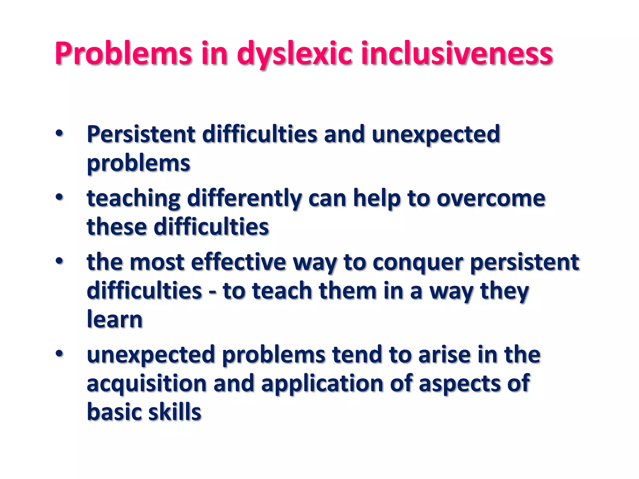 Dyslexia friendly schools | PPTX