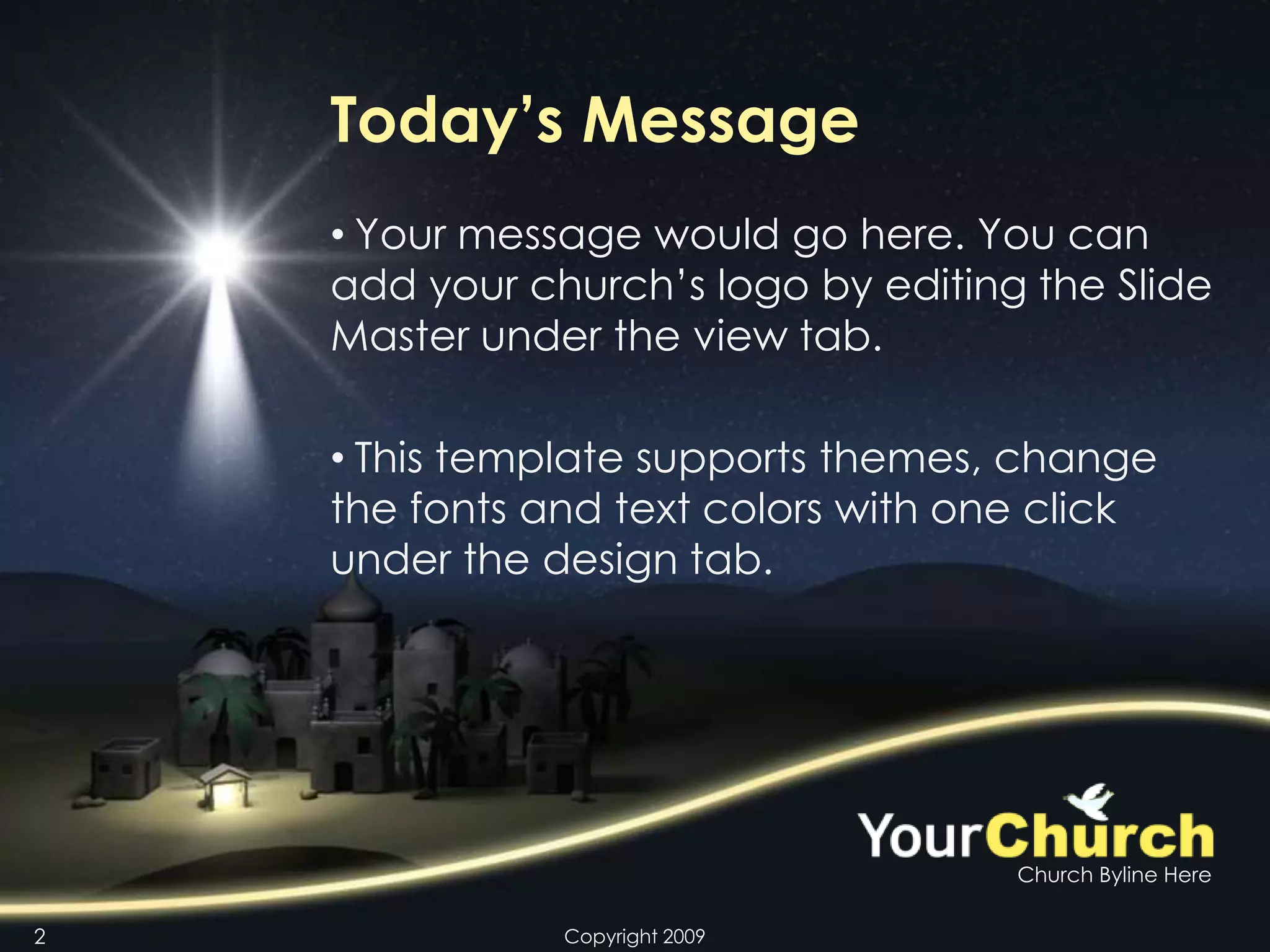 Christmas Night in Bethlehem | PPTX