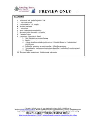 color atlas on bethesda system for reporting thyroid cytology | PDF