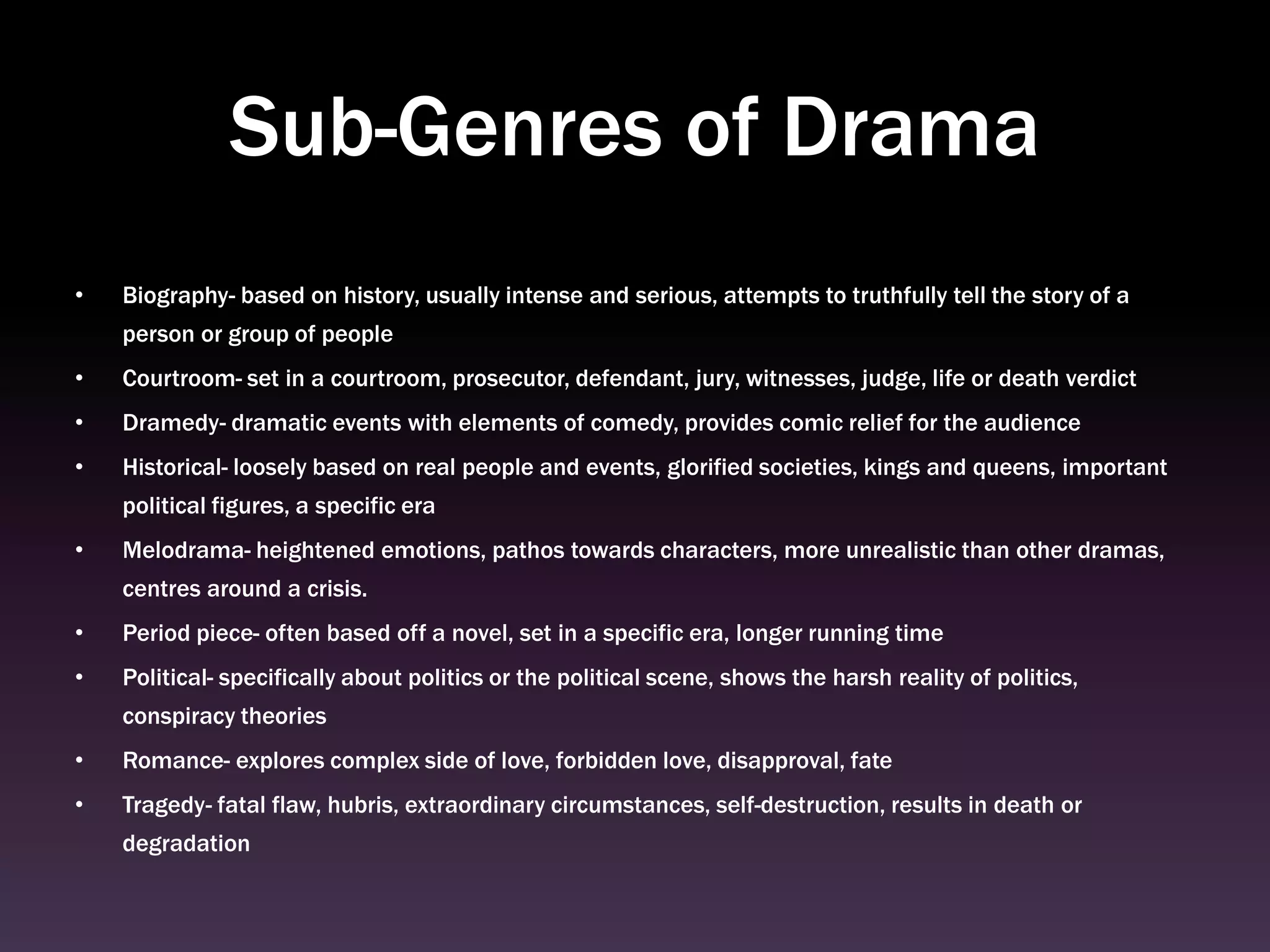 Drama Genre Research | PPTX | Drama | Genres