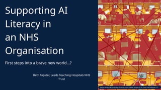 Supporting AI literacy in an NHS organisation - first steps into a ...