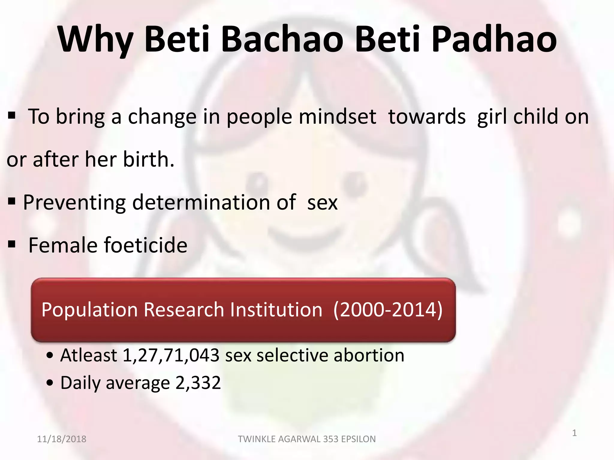 Beti bachao beti padhao (1) | PPTX