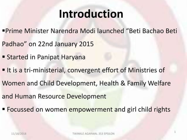 Beti bachao beti padhao (1) | PPTX