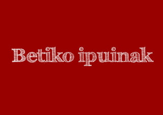 Betiko ipuinak(1) | PPT