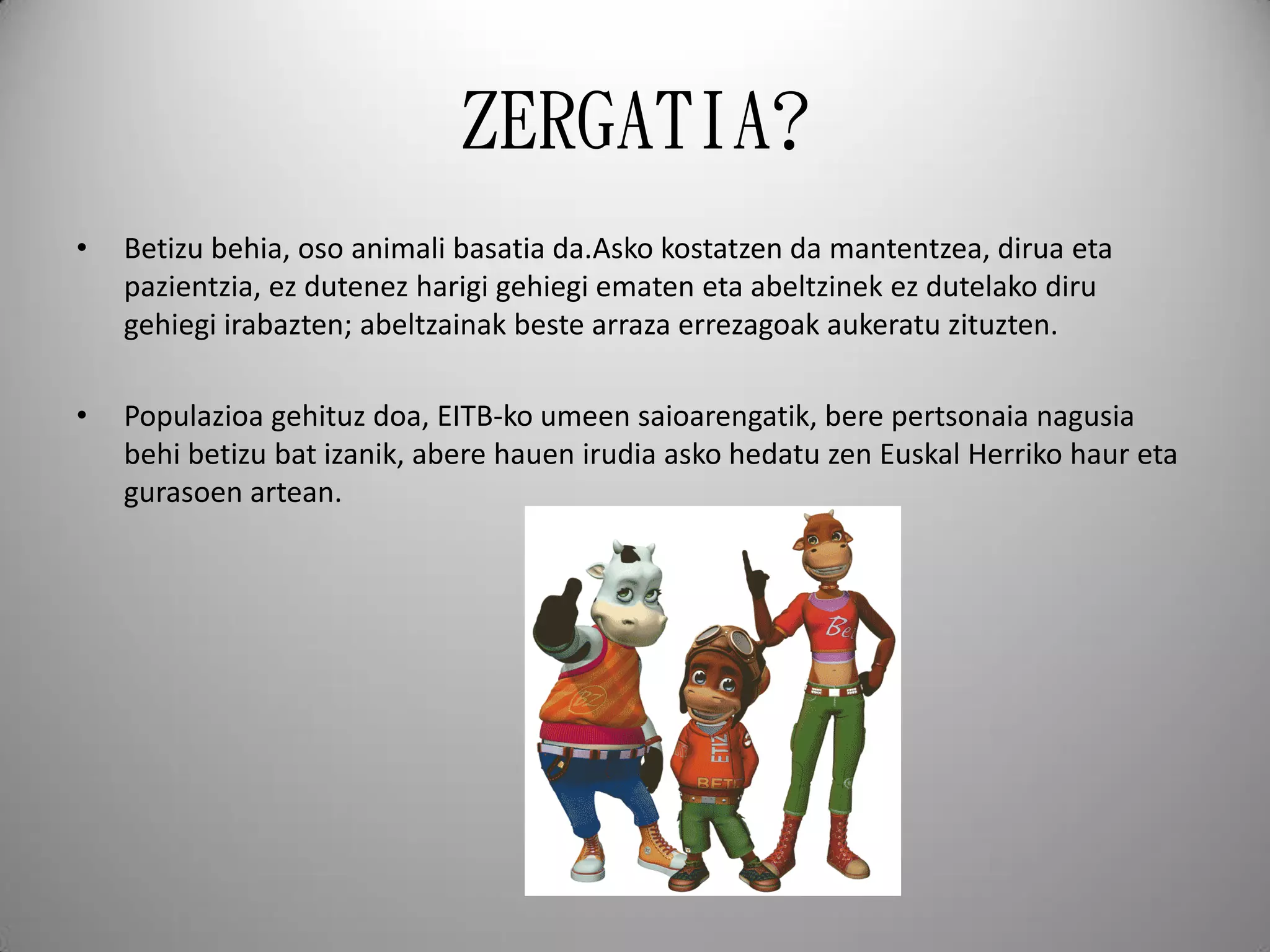 Betizu behia, Amaia A | PDF