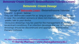 Betnovate Cream (Generic Betamethasone Valerate Cream) | PPT