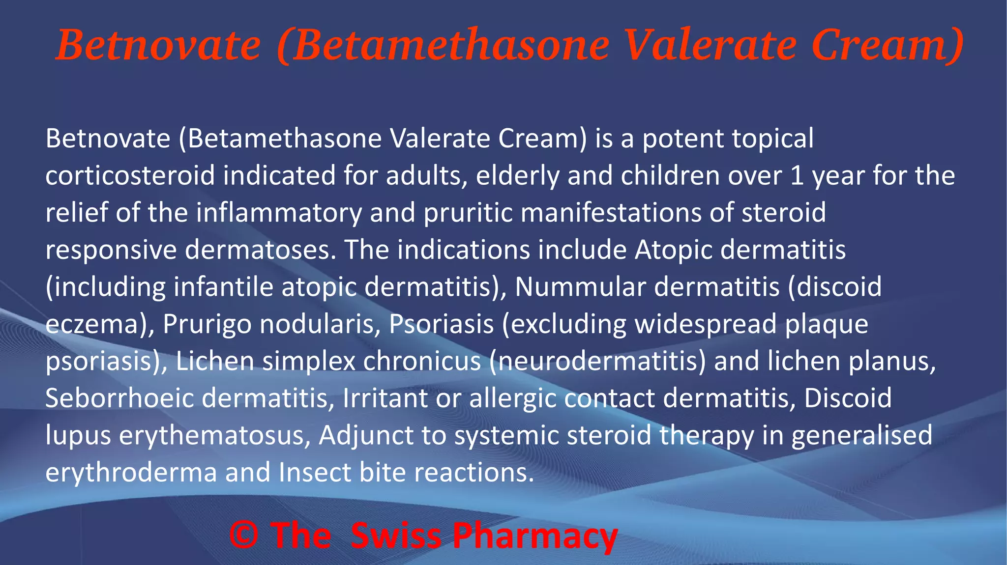 Betnovate (Betamethasone Valerate Cream) | PDF
