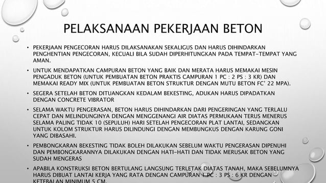 Pengertian Beton Dan Jenis-Jenisnya | PPT
