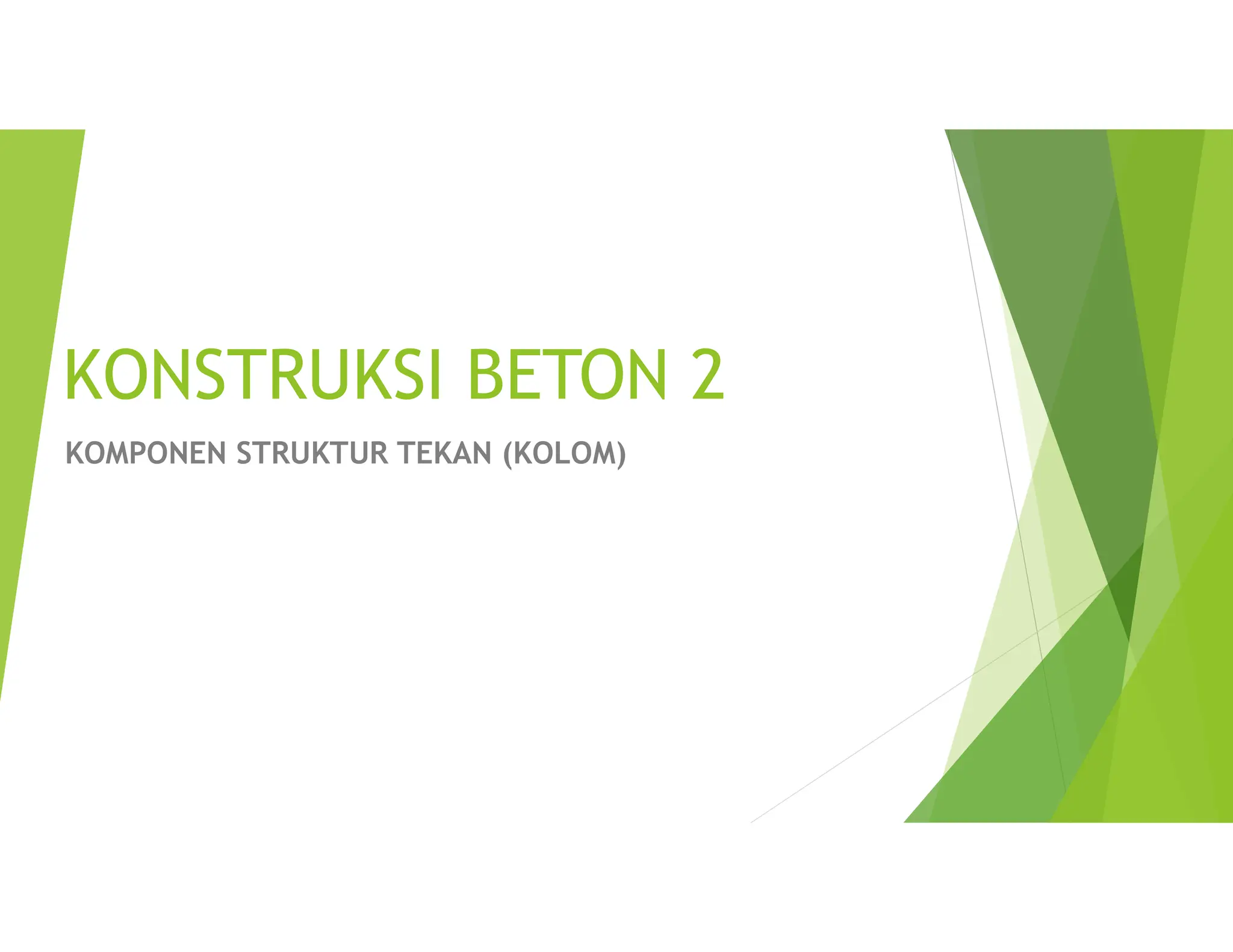 pengantar struktur kolom pada konstruksi beton | PPT