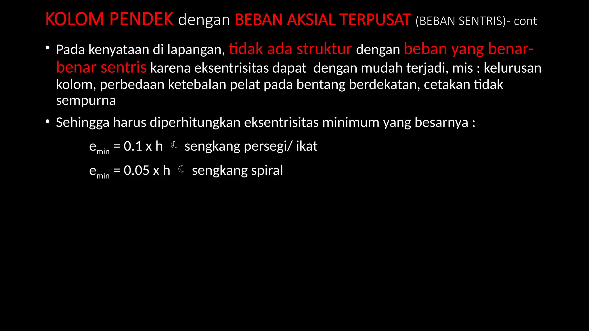 Struktur Beton Bertulang Kolom Dengan Kombinasi Beban Tekan Dan Lentur Pptx