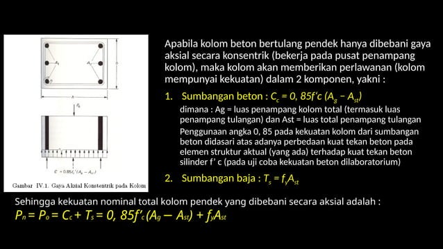 Struktur beton bertulang - Kolom dengan kombinasi beban tekan dan ...