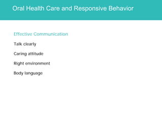 Better oral health in residential care adapted version | PDF