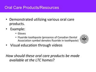 Better oral health in residential care adapted version | PDF