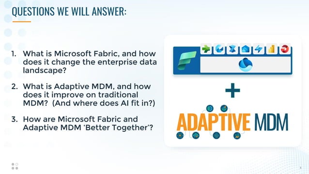 Microsoft Fabric & Profisee MDM Are Better Together | PDF