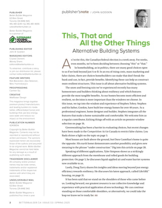 Better Builder Magazine, Issue 53 / Spring 2025 | PDF