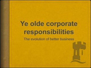 Training: Evolution of Better Business Quiz | PPT