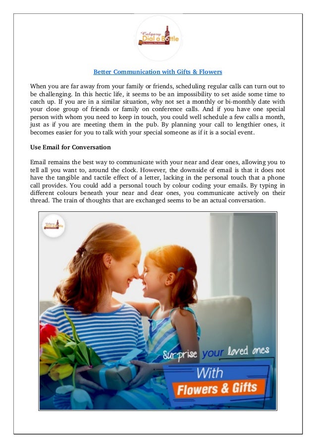 Better communication with gifts & flowers