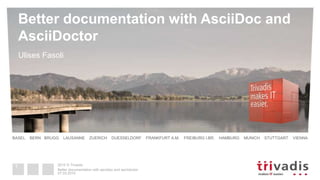 Better documentation with asciidoc and asciidoctor | PPT