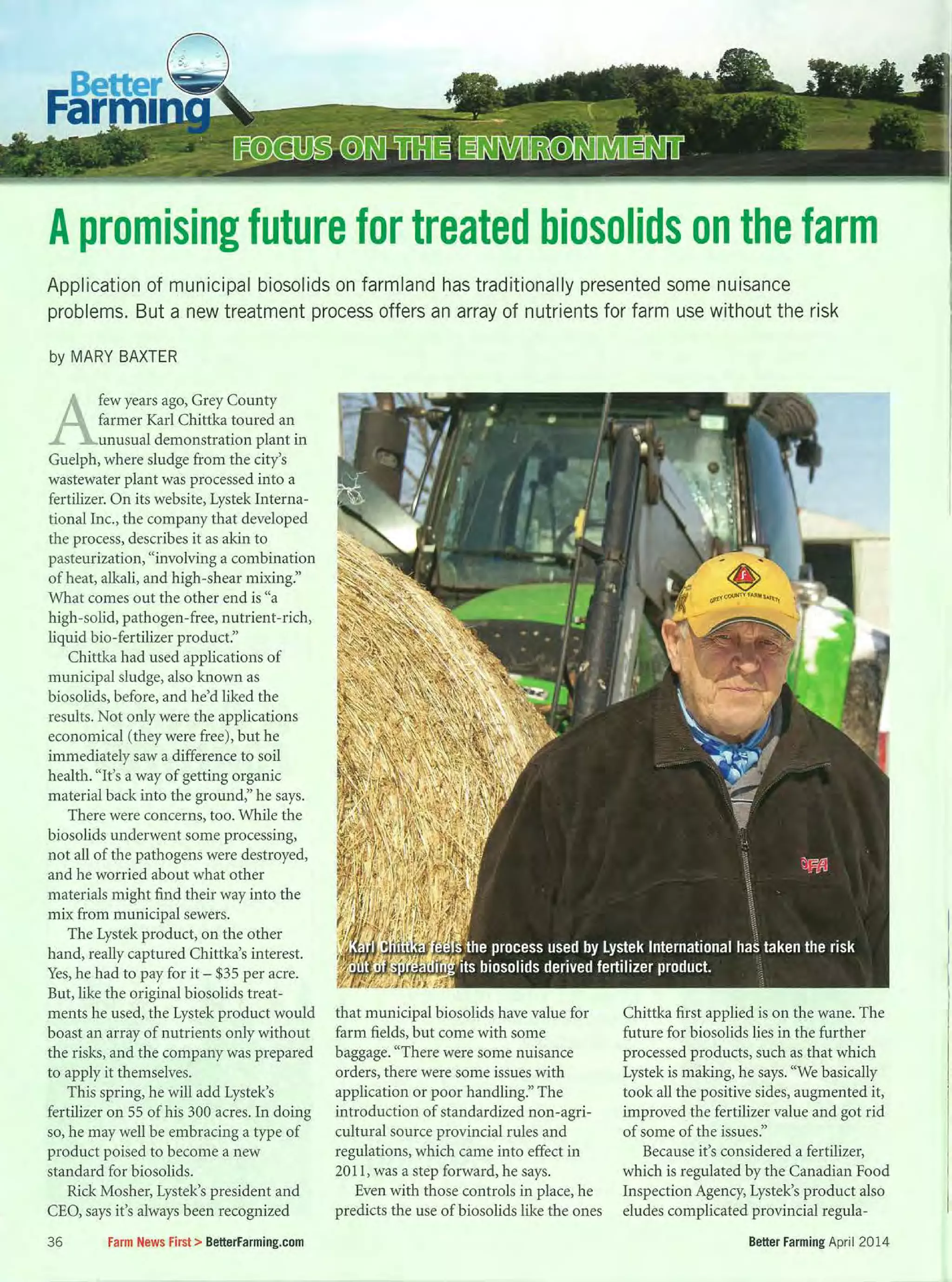 Better farming article april 2014 | PDF