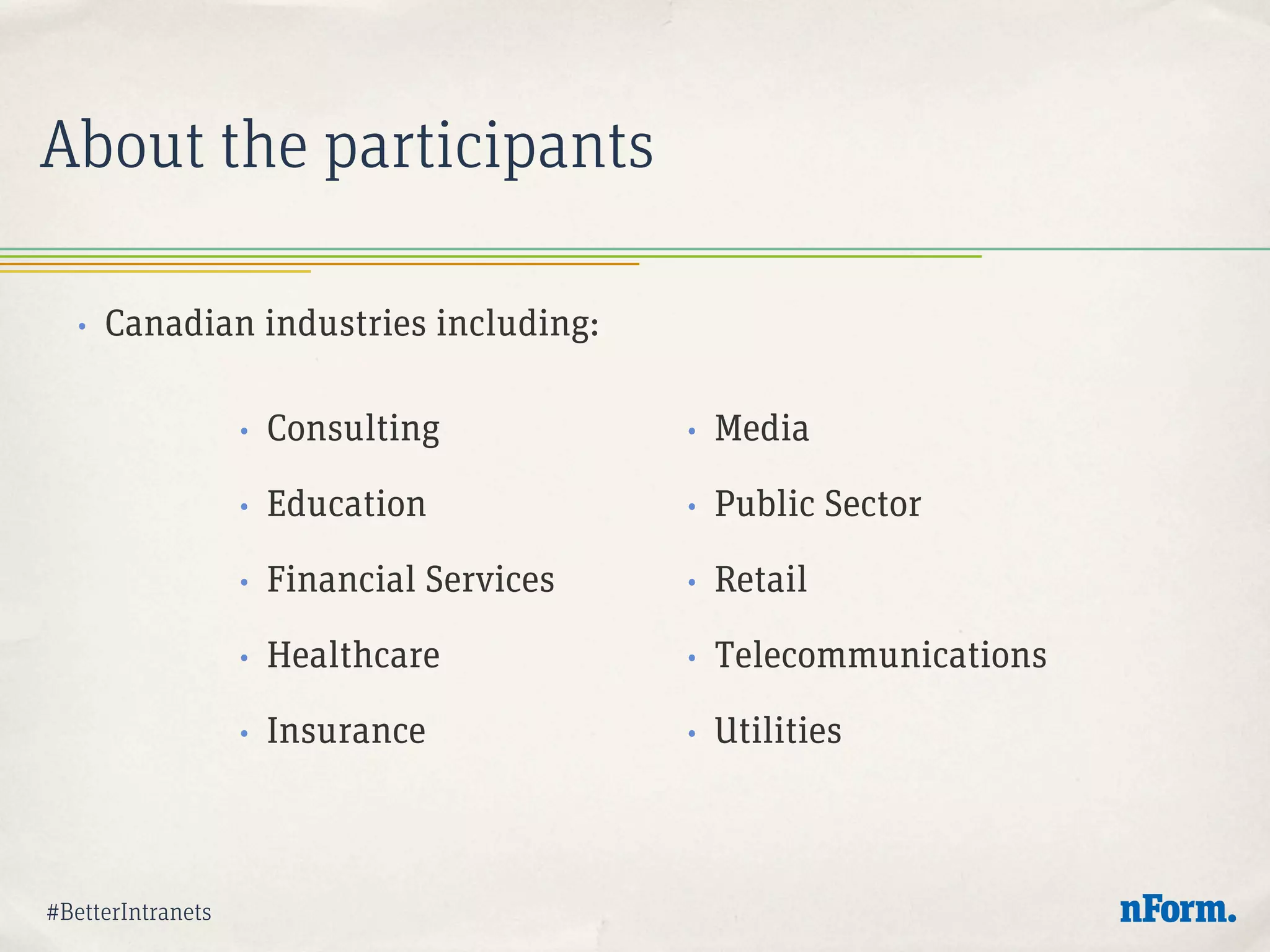 Better Intranets | Canadian Intranet Practices 2014 | PPT