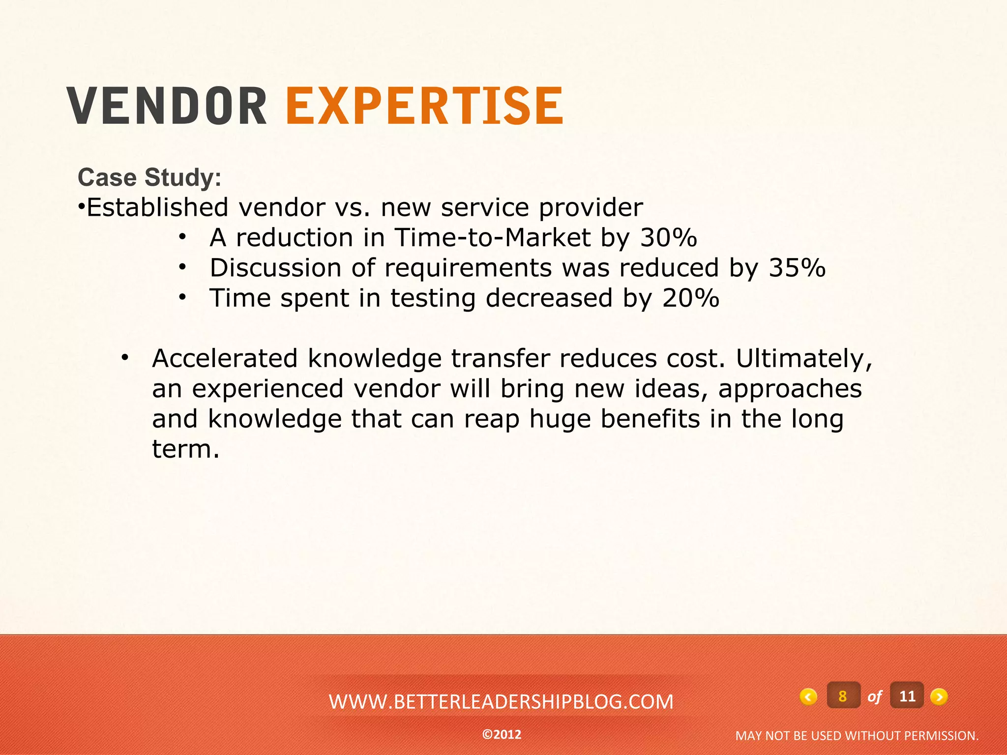 Vendor Selection Best Practices - Crowe Mead | PPT