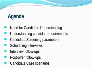 Understanding Candidates for better recruitment | PDF