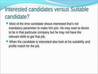 Understanding Candidates for better recruitment | PDF