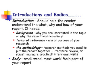 Better reports | PPT