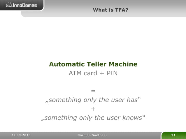 Better Security With Two Factor Authentication Php Unconference 2013