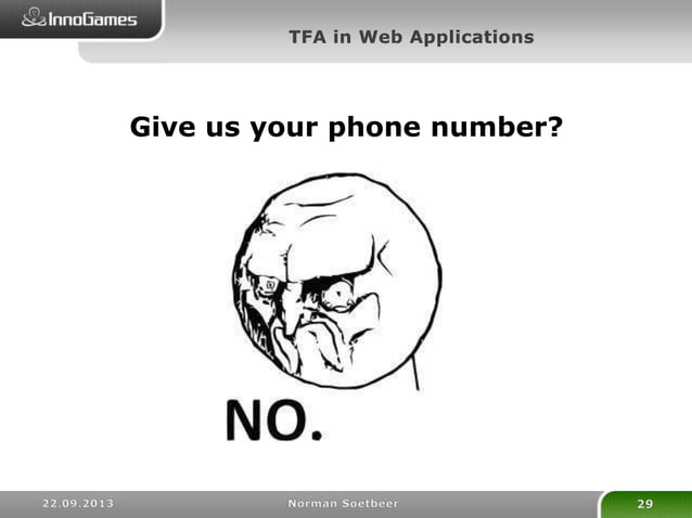 Better Security With Two Factor Authentication Php Unconference 2013