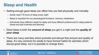 BETTER SLEEP FOR HEALTH AND WELL BEING | PPTX