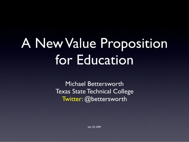 A New Value Proposition For Education a-new-value-proposition-for-education