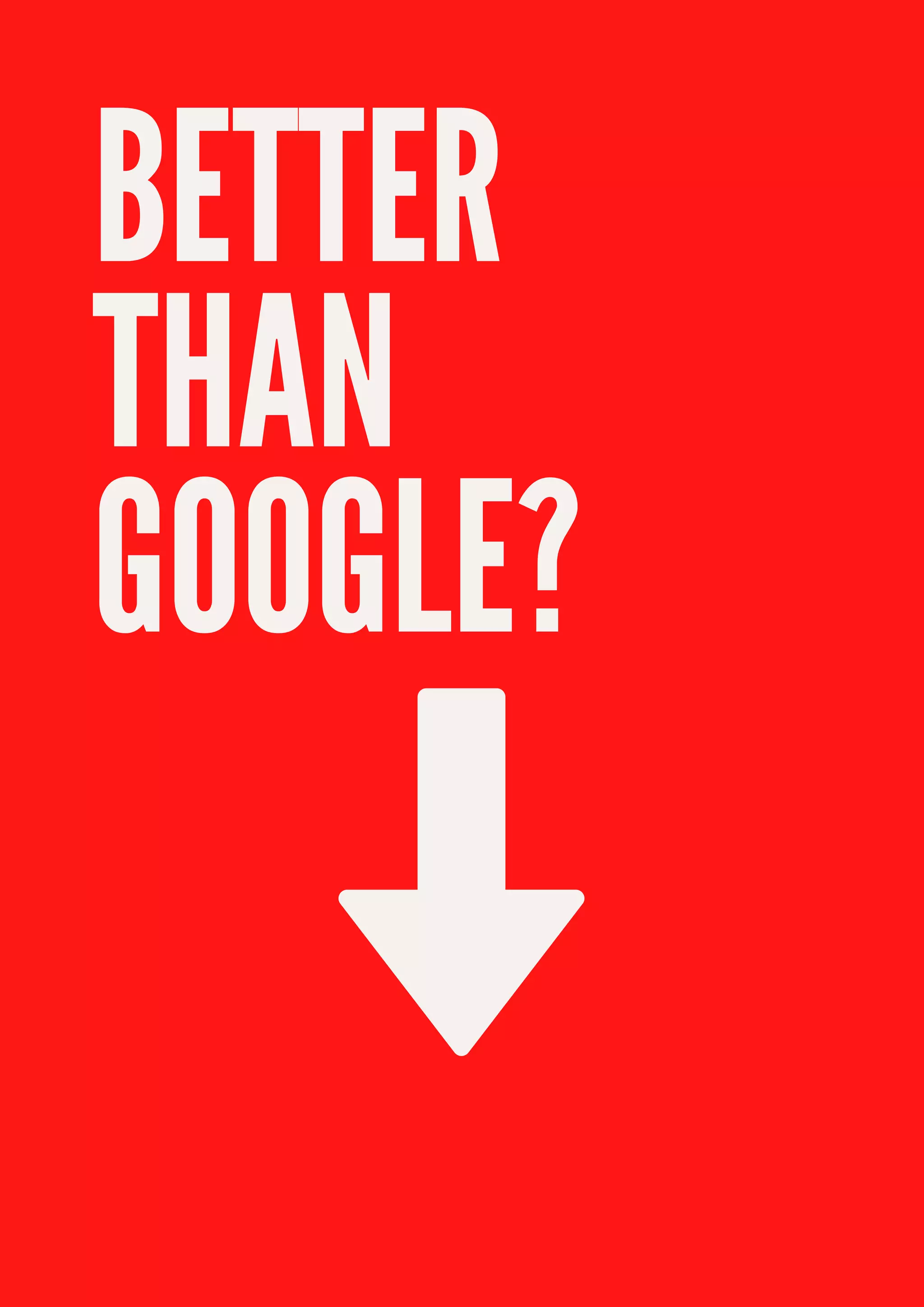 Better than google | PDF