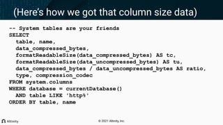 Better than you think: Handling JSON data in ClickHouse | PPT