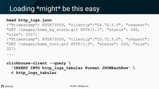 Better than you think: Handling JSON data in ClickHouse | PPT
