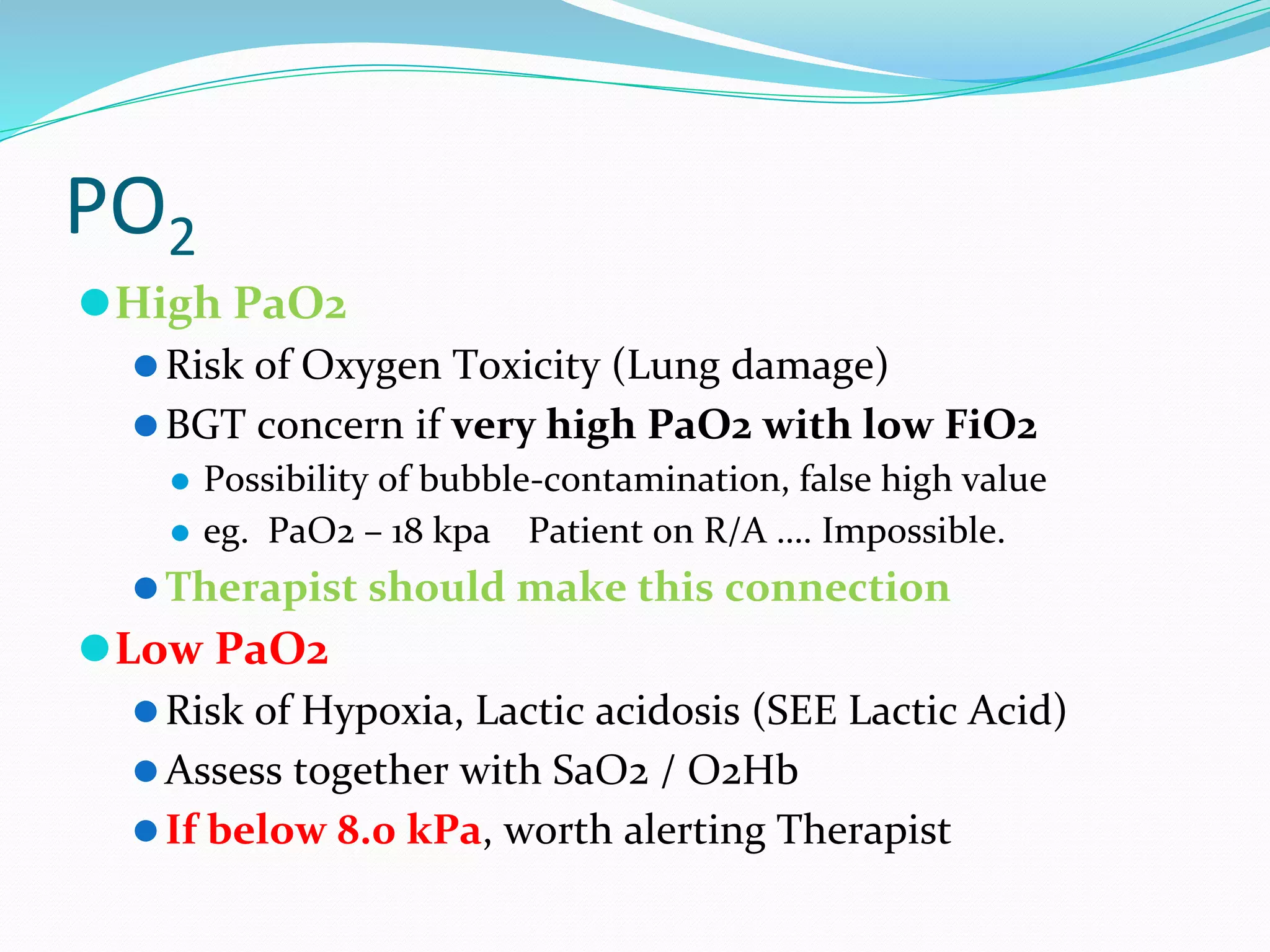 Better understanding of blood gases | PPTX