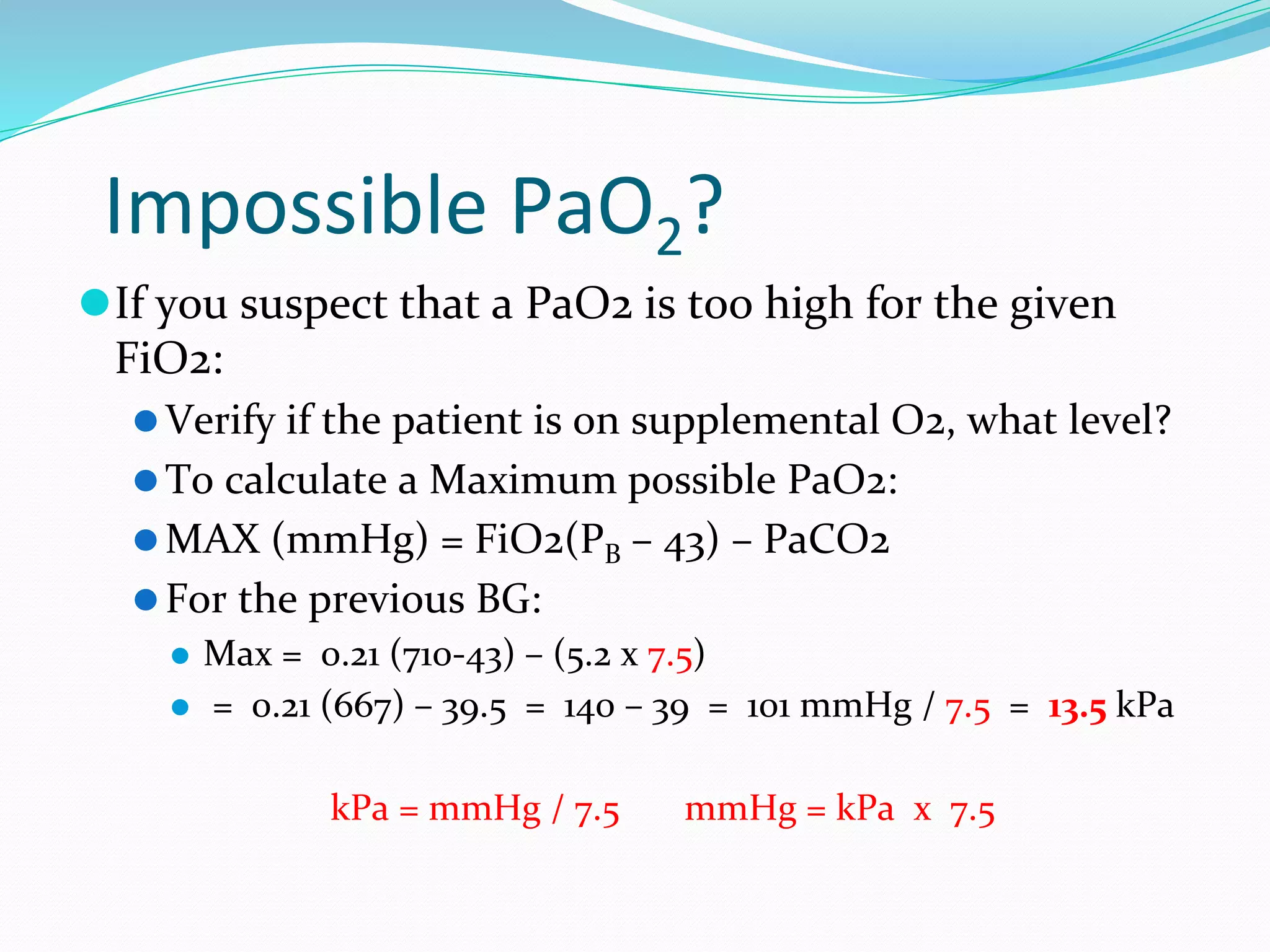 Better understanding of blood gases | PPTX