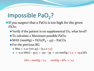 Better understanding of blood gases | PPTX