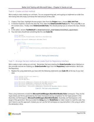 Better unit testing with microsoft fakes (rtm) | PDF