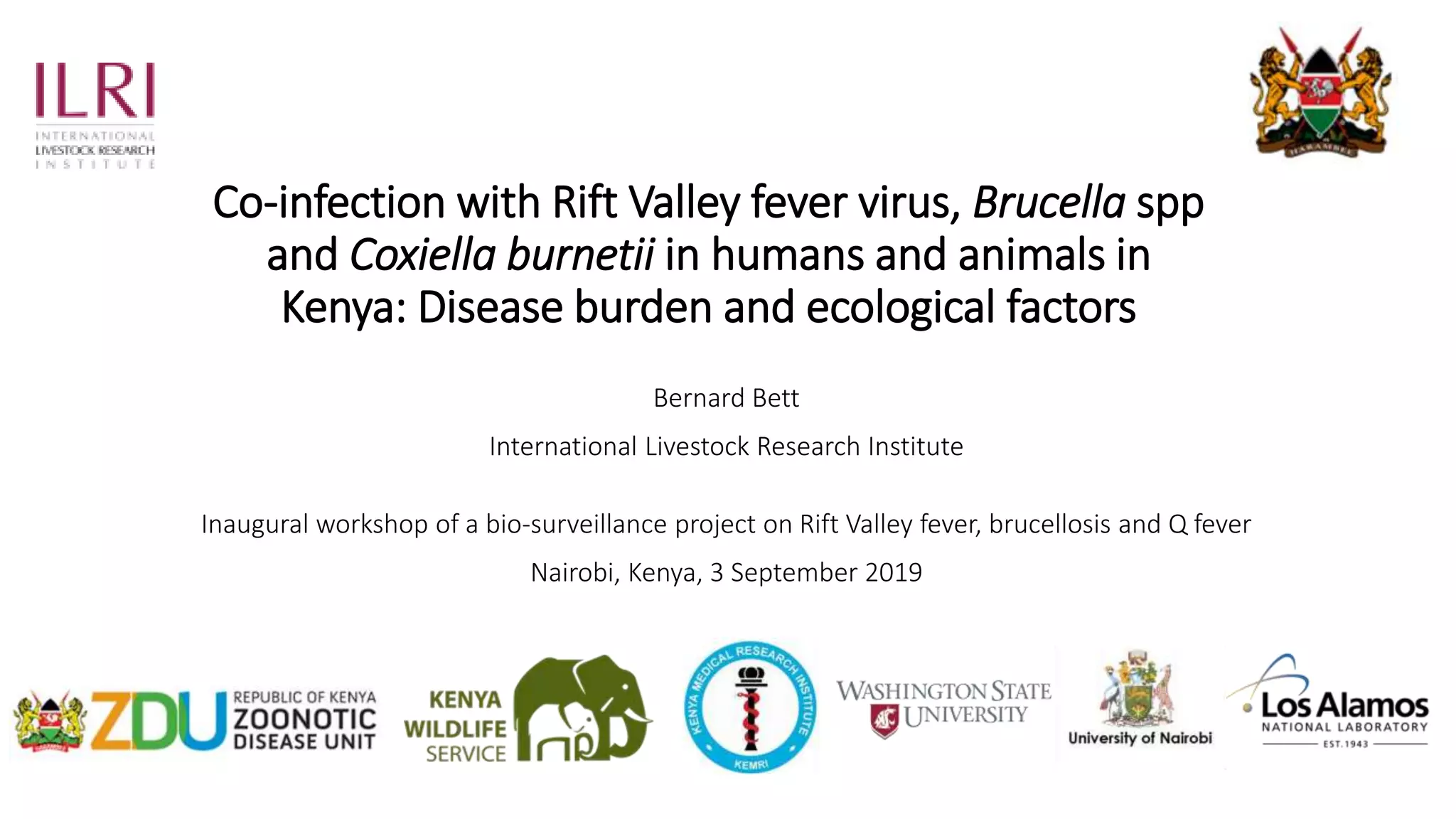 Co-infection with Rift Valley fever virus, Brucella spp. and Coxiella ...