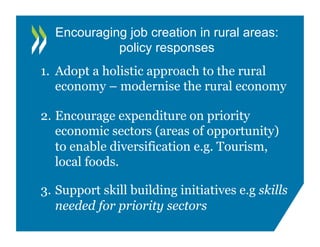 Betty-Ann Bryce - Increasing employment opportunities in rural areas | PDF