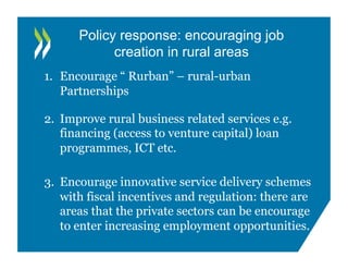 Betty-Ann Bryce - Increasing employment opportunities in rural areas | PDF