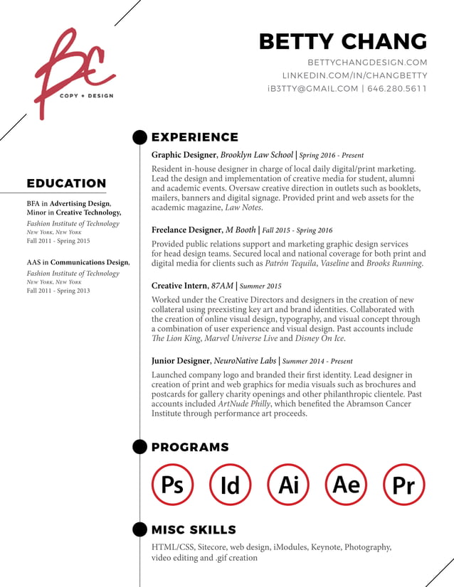 Betty Chang Resume | PDF